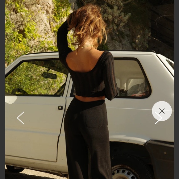 Heavy Manners | Tops | Heavy Manners Little Miss Cozy Knit Top Black S ...